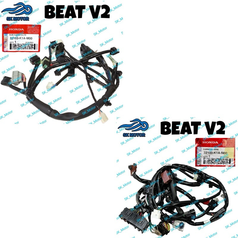 Honda BEAT FI V2 (NEW) Original Fr Sub Harness Button Winker Signal ...