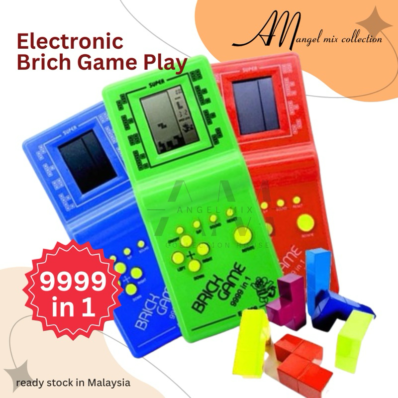 Ready Stock !!! Creative Retro 9999 Classic Tetris Brick Puzzle Game ...