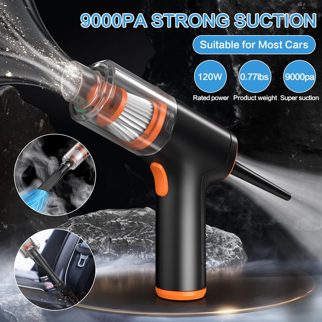 9000pa Mini Cordless Vacuum Cleaner Rechargeable And Portable Wireless