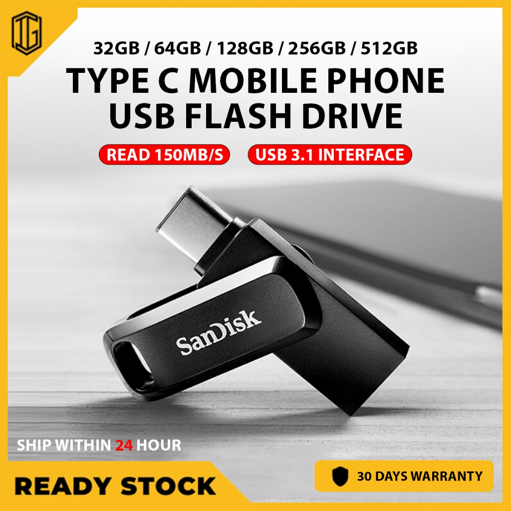 Phone Flash Drive Ultra Dual Drive Go USB Type-c Rotating Design ...