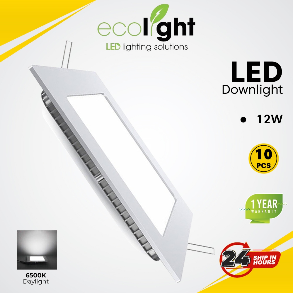 LED ECO LIGHT DOWNLIGHT S400 12W SQUARE 5.5" x 10 PCS | Shopee Malaysia