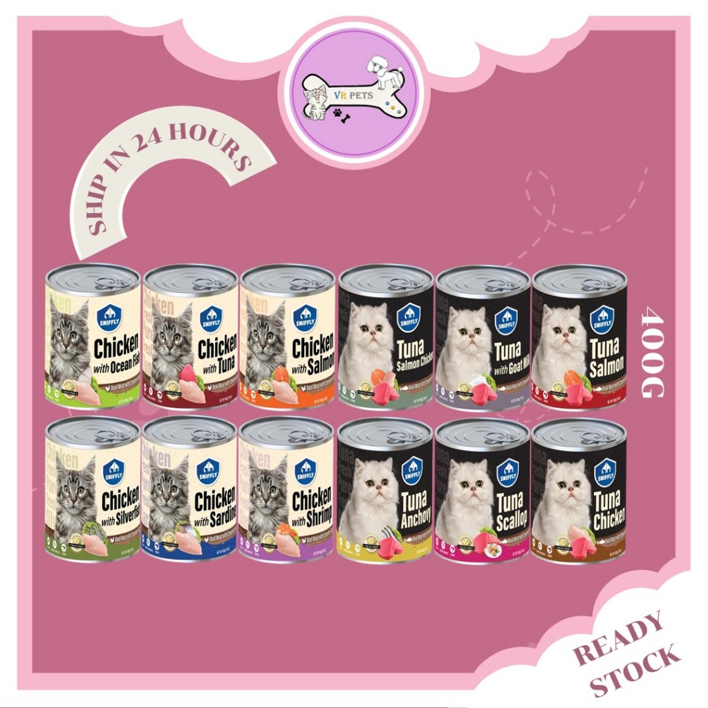 Sniffly Grain Free Cat Canned Food 400G - Makanan Basah Tin Kucing 猫罐头 ...