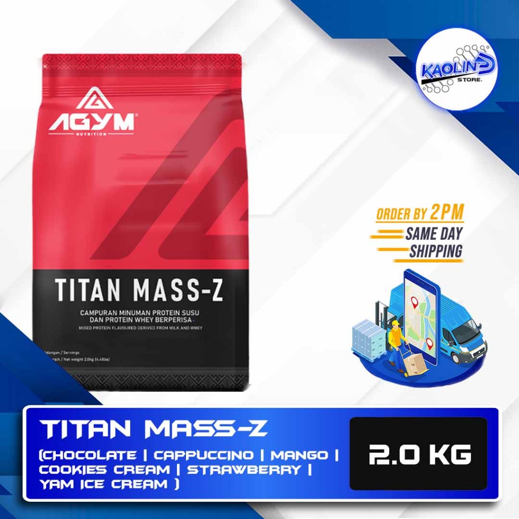 Agym Nutrition Titan Mass 2kg, 20servings (Chocolate) - Mass Gainer ...