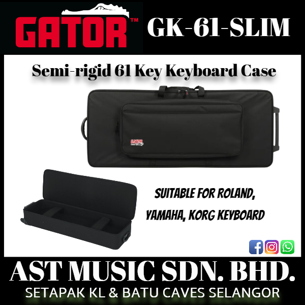 Gator GK-61-Slim Semi-rigid 61 Key Keyboard Case (GK-61-Slim) | Shopee ...