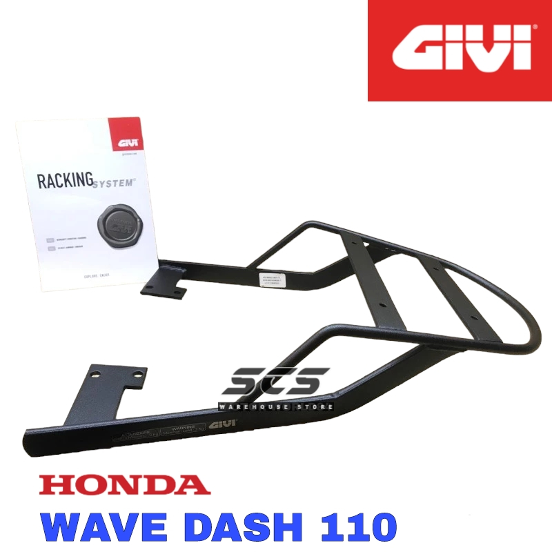 Monorack Givi HONDA WAVE DASH 110 Advance Monorack 100% ORIGINAL Givi Wave Dash 110 Accessories ...