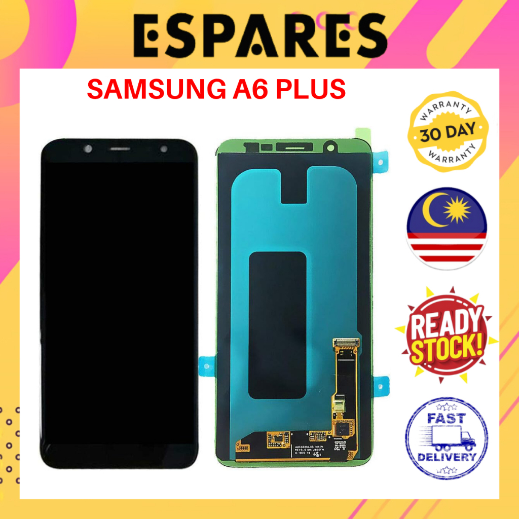 SAMSUNG A6 PLUS LCD WITH TOUCH SCREEN DIGITIZER DISPLAY REPLACAMENT NEW ...
