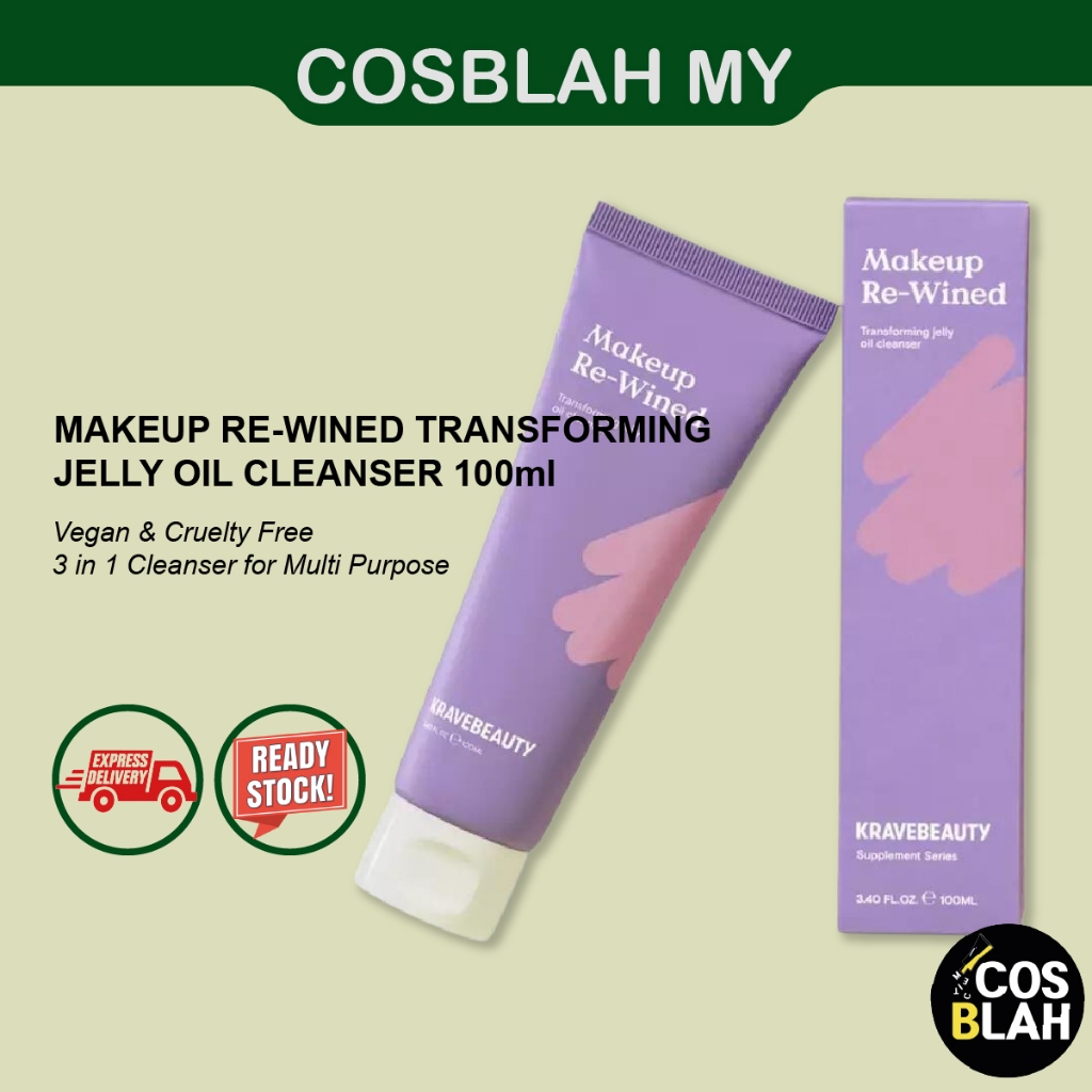Krave Beauty Makeup Re-Wined jelly Oil Cleanser 100ml - STOK TERSEDIA ...