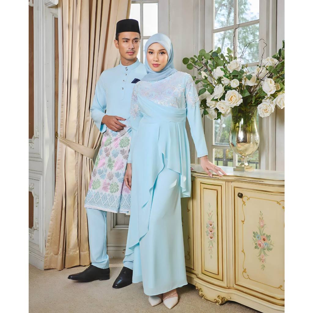 HIJABISTAHUB DRESS RAYA 2024 NEW COLLECTION RAYA HAFEEYA DRESS ABAYA ...
