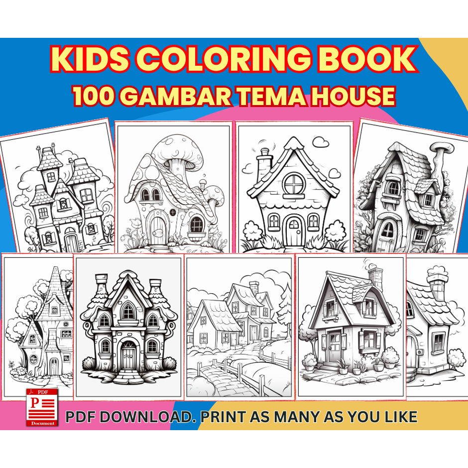 [PDF] 100+ KIDS COLOURING PAGES TEMA HOUSE - Coloring Book For Kids ...