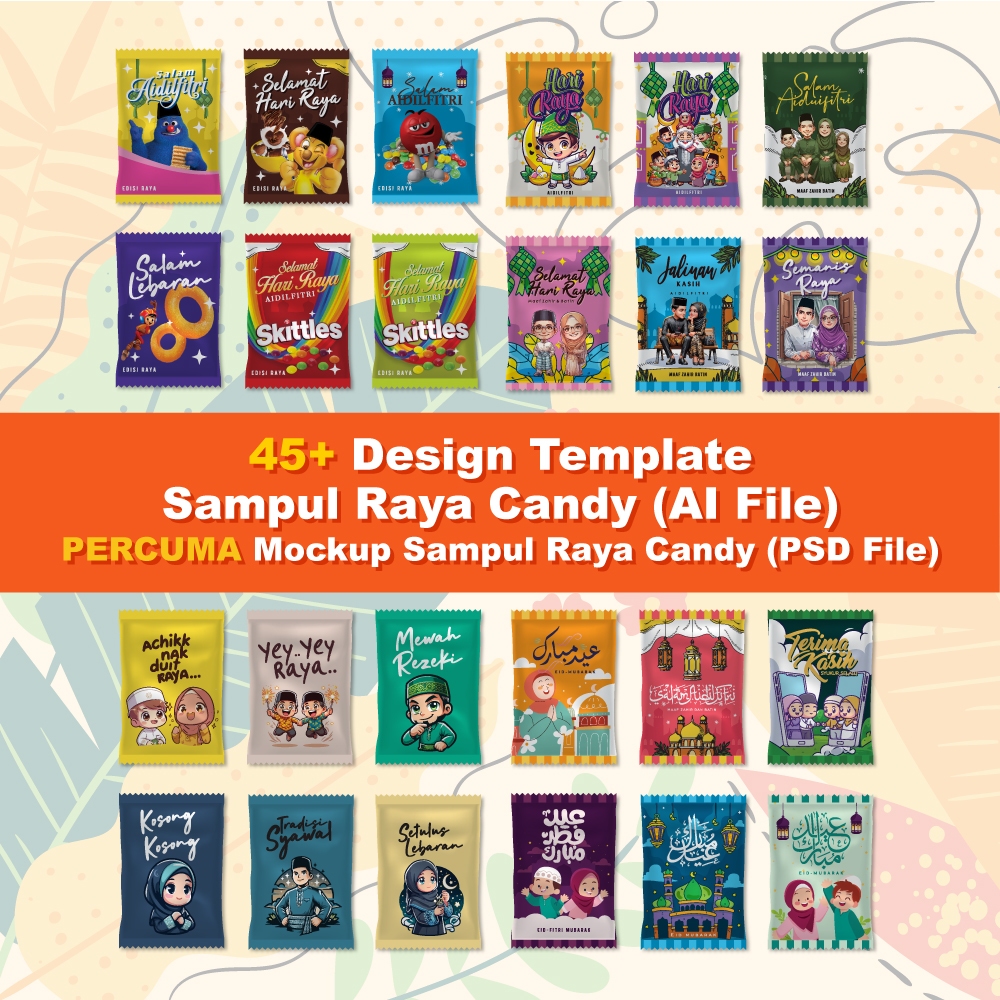 45+ Template Sampul Raya Candy (Ai File) dan PERCUMA Mockup Sampul Raya ...