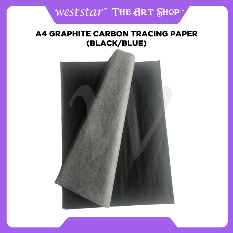 [Weststar] A4 Graphite Carbon Tracing Paper | Transfer Paper | All ...