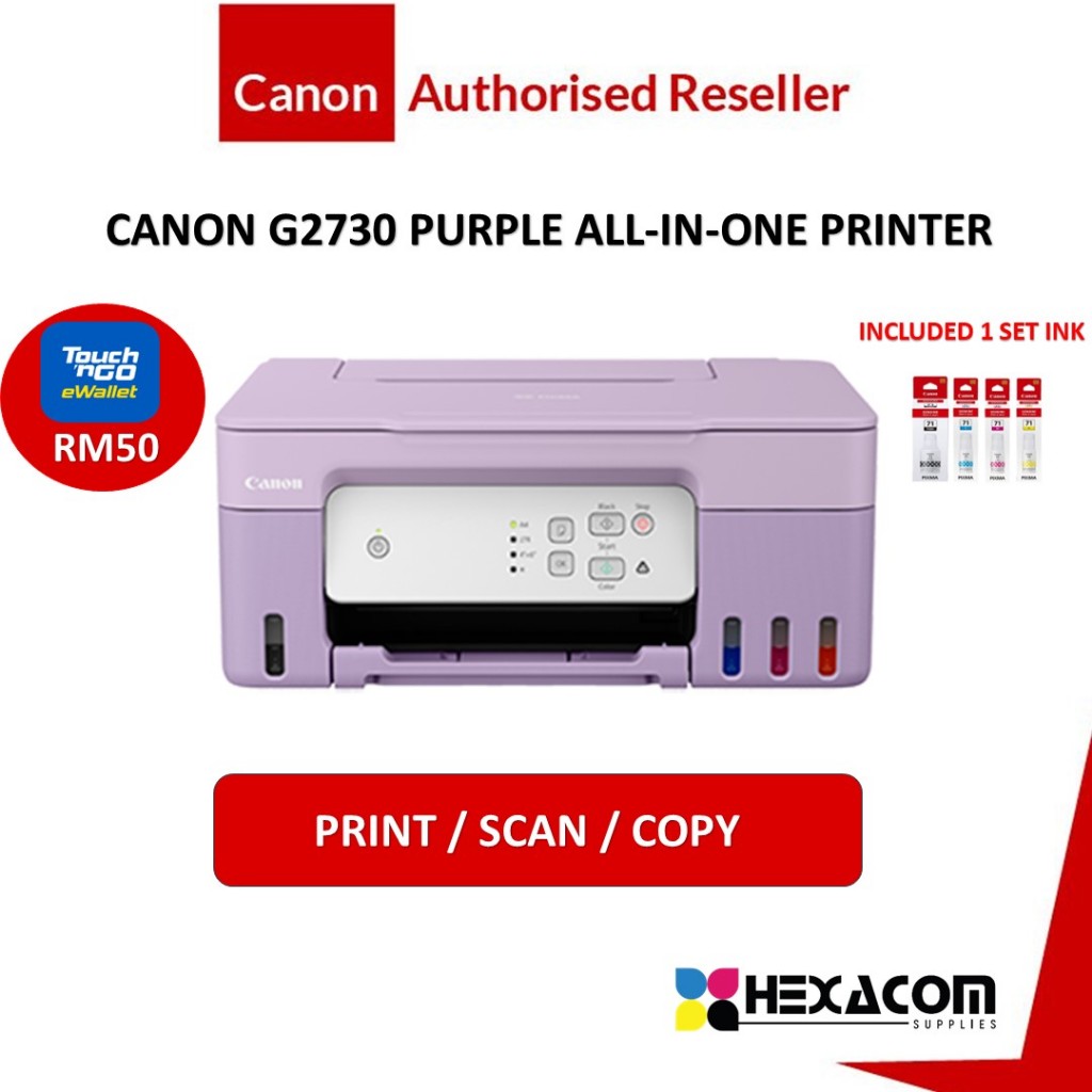 CANON G2730 PURPLE ALL-IN-ONE PRINTER MEGA TANK | Shopee Malaysia