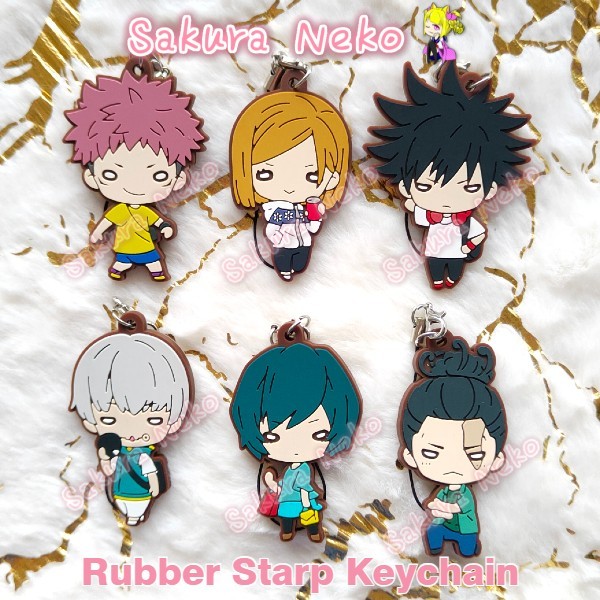 Ready Stocks Jujutsu Kaisen 咒术回战呪術廻戦 Anime Rubber Strap Keychain 动漫周边橡胶 ...