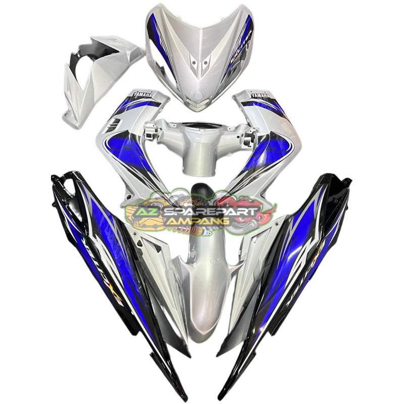 COVERSET YAMAHA LC V1 SILVER BIRU SABIT | Shopee Malaysia