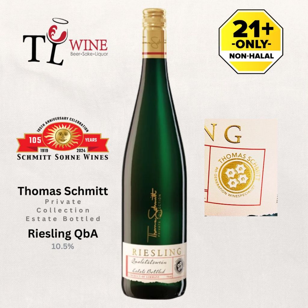 Thomas Schmitt Private Collection Riesling QbA Estate Bottled 750ml ...