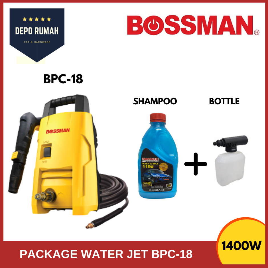 BOSSMAN BPC-117 WATER JET HIGH PRESSURE CLEANER WASHER 1400W 110BAR ...