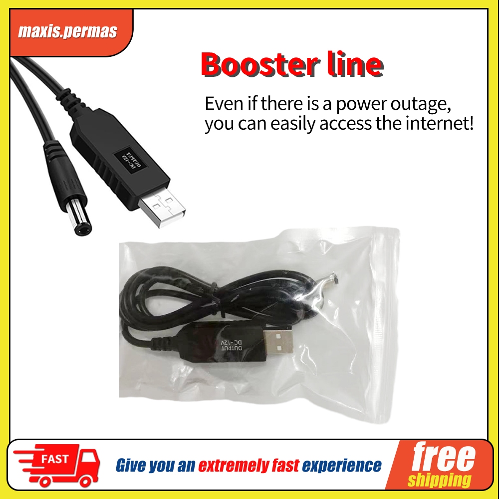 WiFi to Powerbank Cable for Router WiFi 5v to 12v step-up Cable Power ...