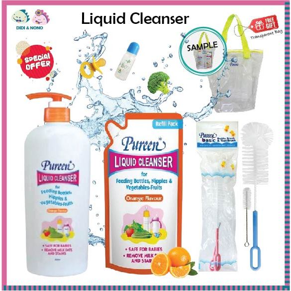 Pureen Liquid Cleanser Value Pack Pencuci Botol Susu Bayi | Shopee Malaysia