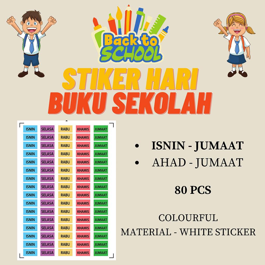 Stiker Hari Sekolah (COLOURFUL) | Shopee Malaysia