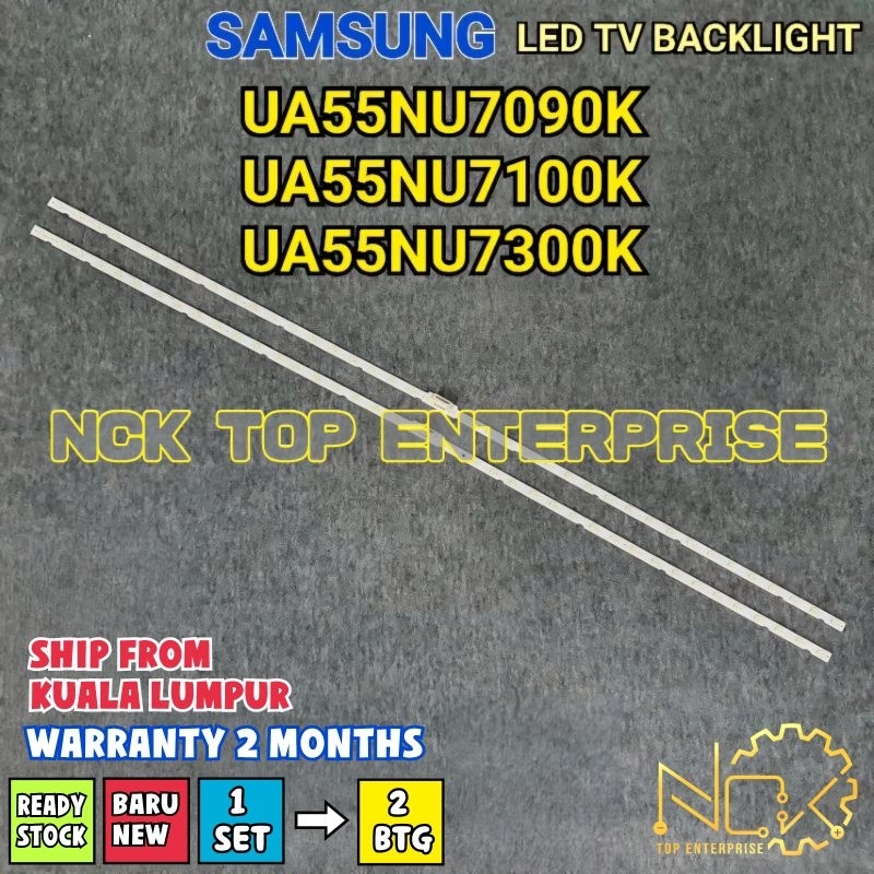 SAMSUNG UA55NU7090K UA55NU7100K UA55NU7300K TV LED BACKLIGHT BARU ...