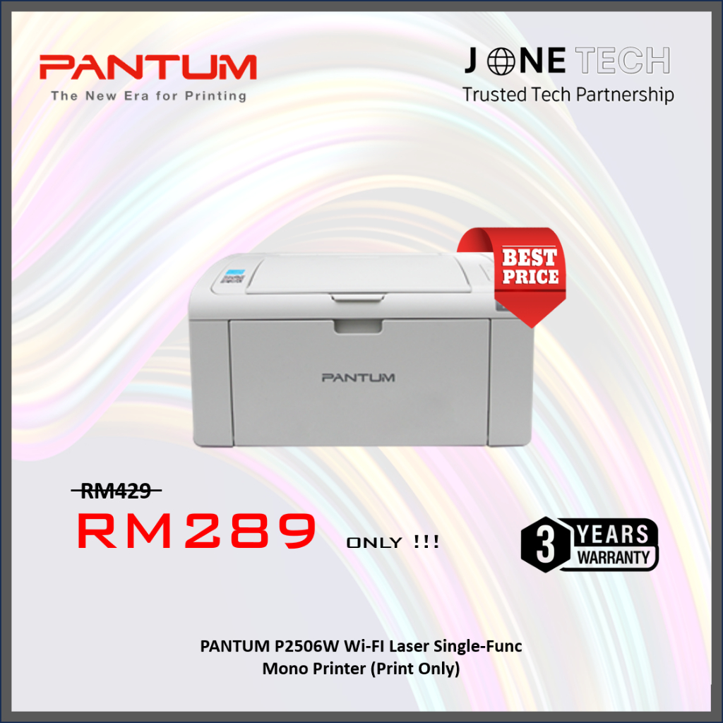 PANTUM P2506W / M6506NW -- WI-FI MONOCHROME LASER PRINTER | Shopee Malaysia