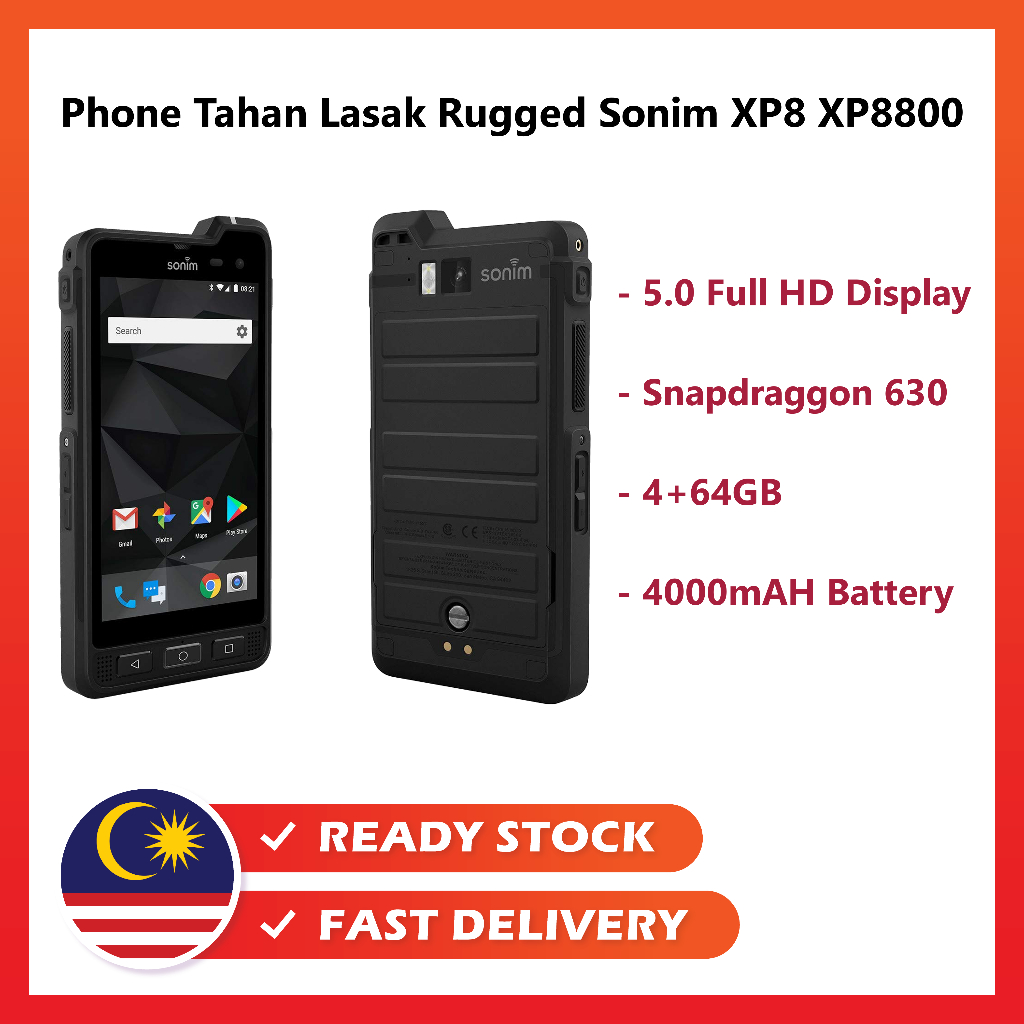 Sonim XP8 XP8800 ULTRA-RUGGED DUAL SIM PHONE TAHAN LASAK BADJET ANDROID ...
