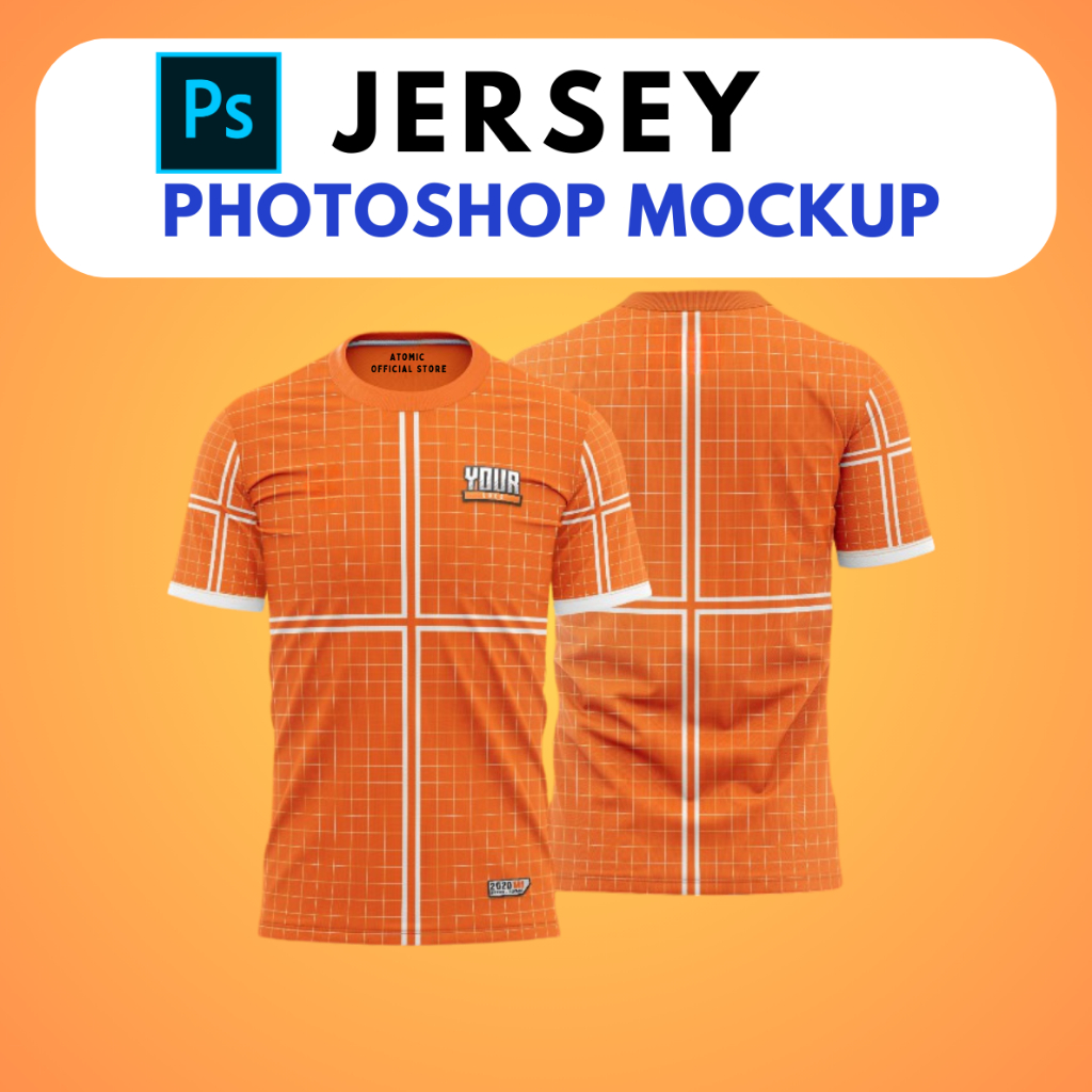 🔥INSTANT🔥 Jersey Shirt Mockup Photoshop Template (Editable PSD File ...