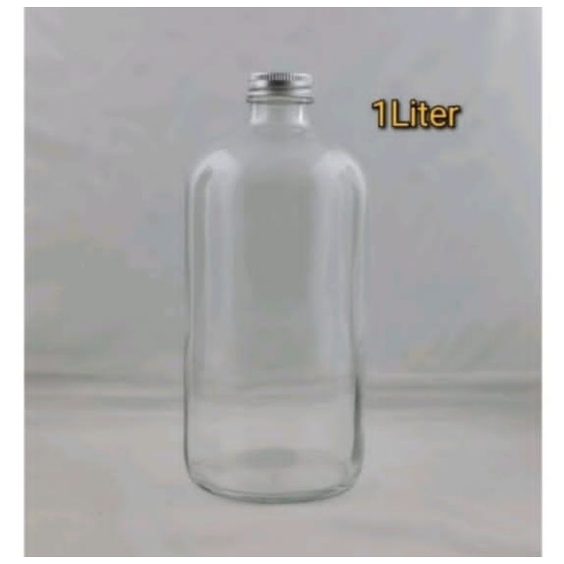 (20pcs) 1000ml Clear glass bottles/botol kaca/juice/coffee tea /glass ...