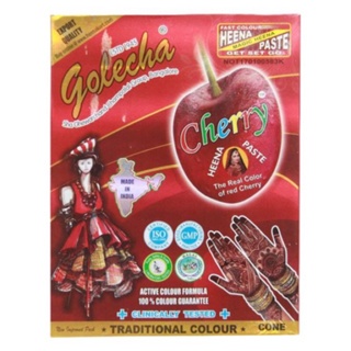 Golecha red cherry henna 1 box (12 pcs) Original [Ready stock] | Shopee ...