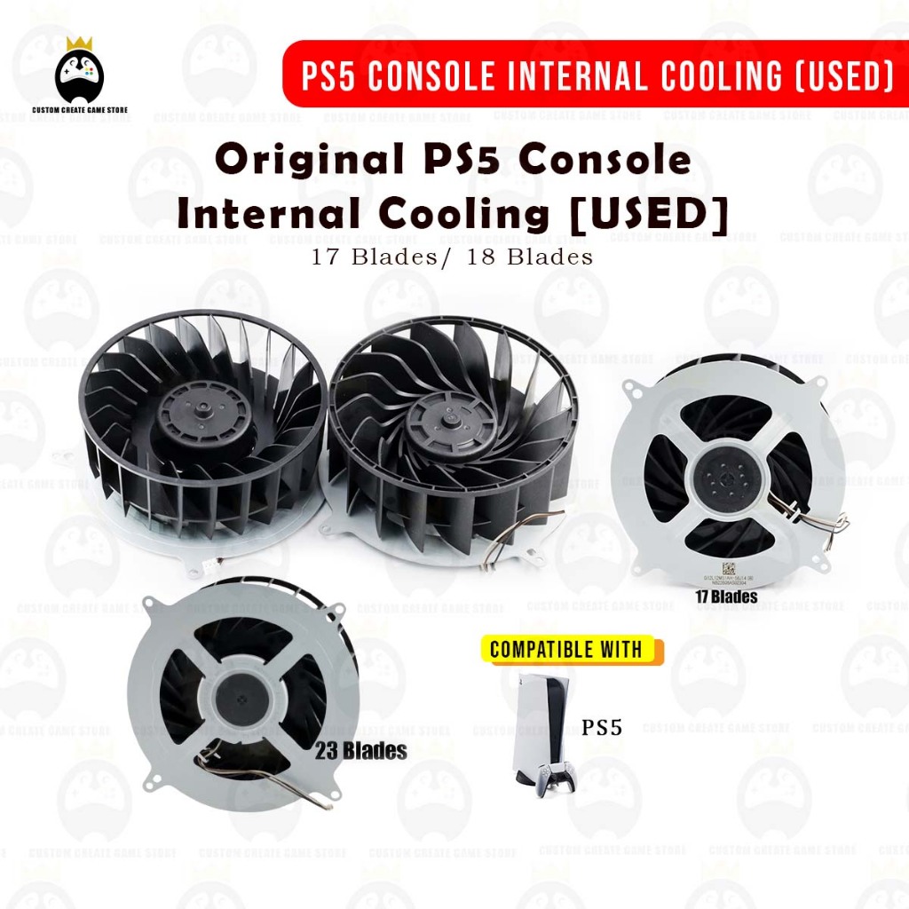 PS5 INNER FAN PlayStation 5 PS5 Console Internal Cooling Fan 17 Blades ...