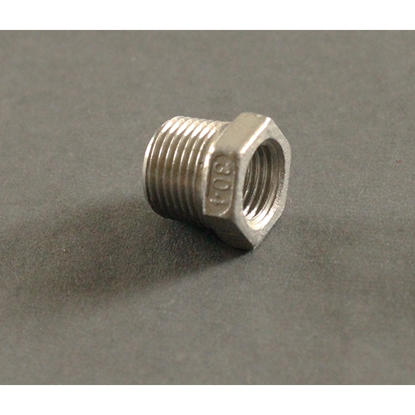 Stainless Steel SUS304 Reducer Reducing Bush Threaded 3/8 X 1/4 inch ...