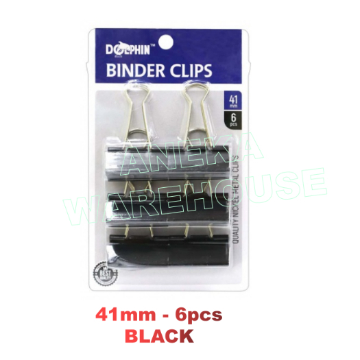 DOLPHIN Binder Clips / Black / 19mm / 25mm / 32mm / 41mm | Shopee Malaysia