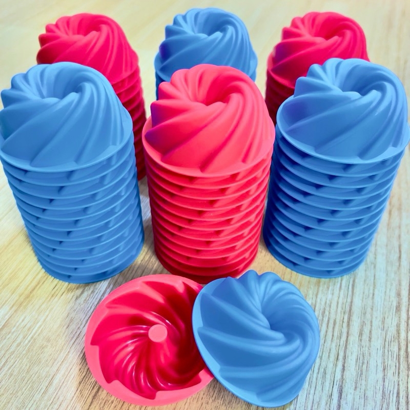 12pcs Acuan Kaswi Acuan Puding Kuih Lapis Spiral Twister Mould Jelly ...