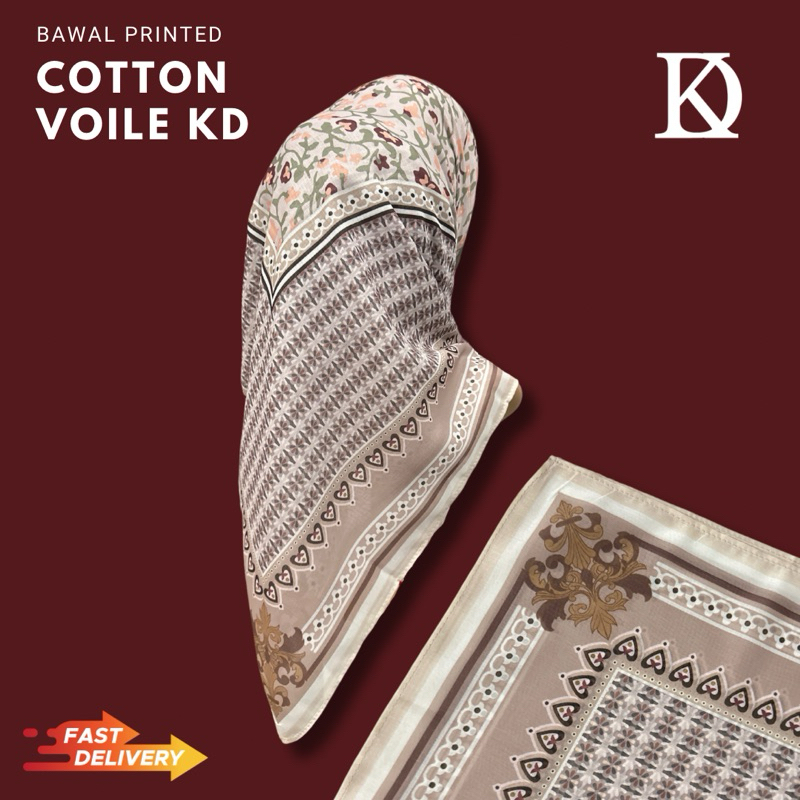 KD Bawal Cotton Voile Premium Printed Kedai Dady ( Along & Angah ...
