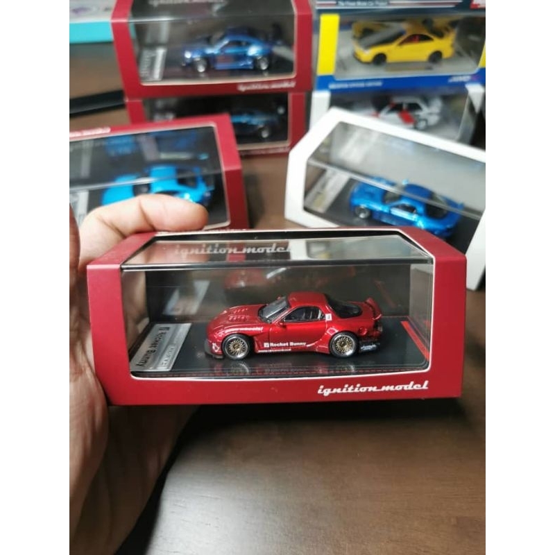 ORIGINAL IGNITION MODEL IG MODEL ROCKET BUNNY RX-7(FD3S) 1/64 SCALE IG1407 IG1408 UNSEALED ITEM ...
