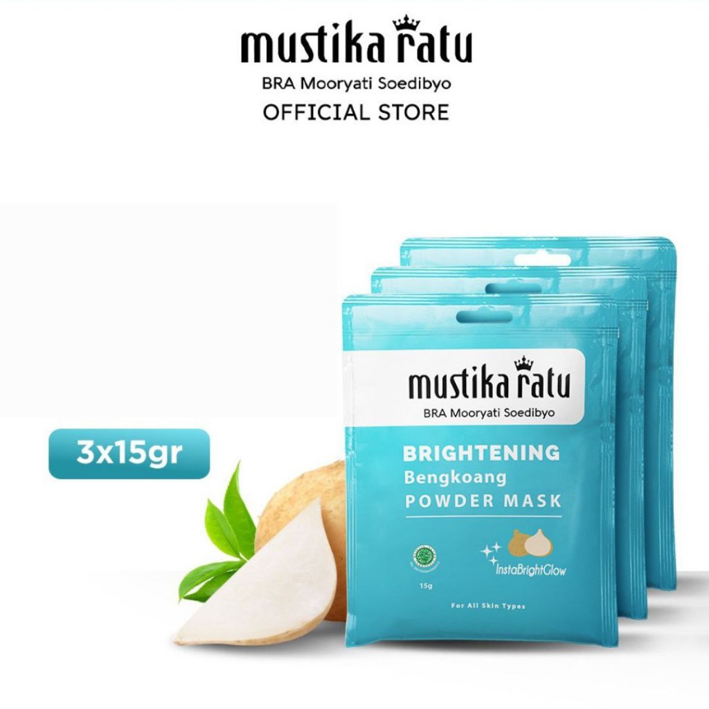 [Triple Bundling] Mustika Ratu Brightening Bengkoang Powder Mask (15g x ...