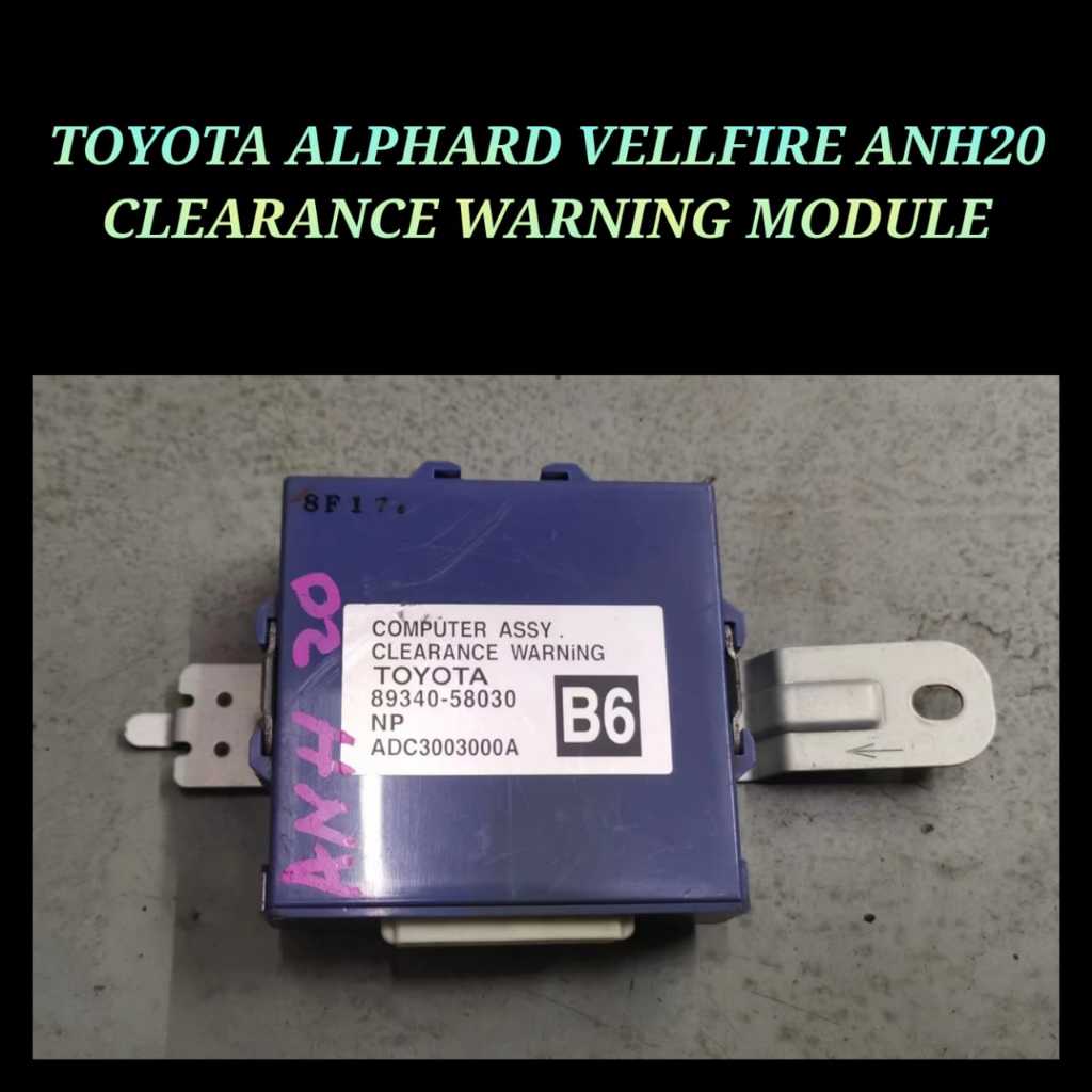 🇯🇵🇯🇵 Clearance Warning Module Toyota Alphard Vellfire ANH20 2008 - 2015 ...