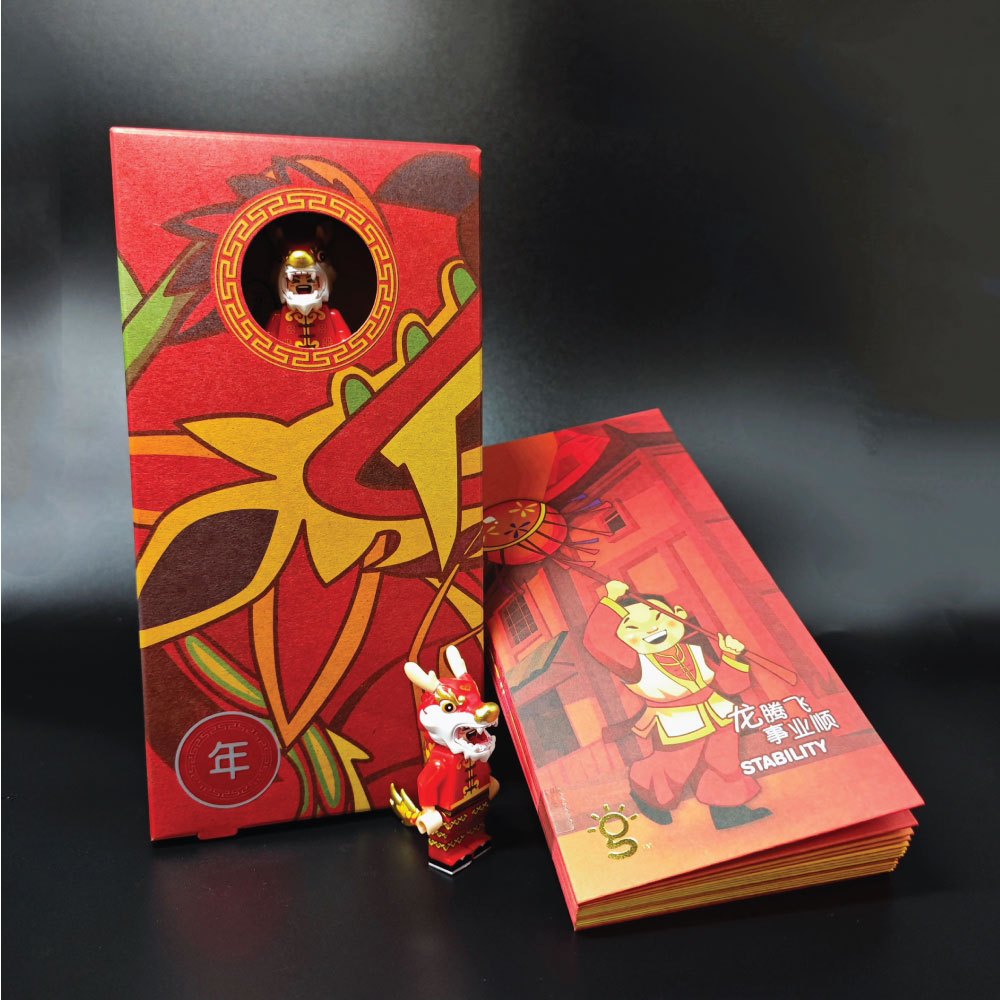 Angpao Box Set Dragon Dance Red Packet | Shopee Malaysia
