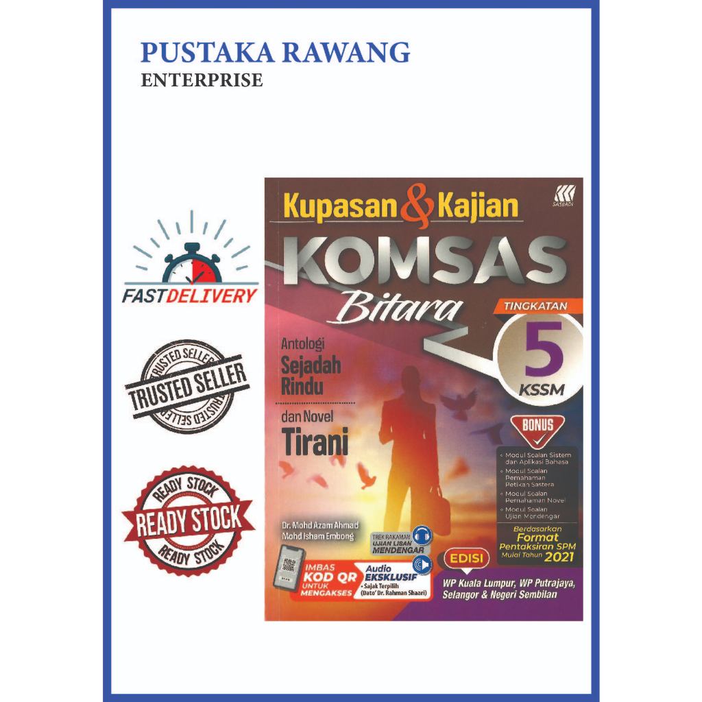 KUPASAN & KAJIAN KOMSAS BITARA TINGKATAN 5 ANTOLOGI SEJADAH RINDU DAN NOVEL TIRANI | Shopee Malaysia