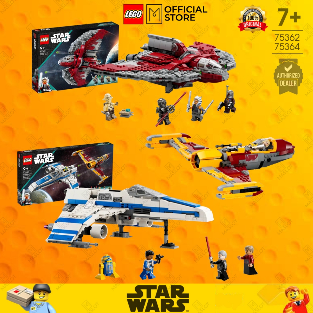 LEGO STAR WARS 75362 Ahsoka Tano’s T-6 Jedi Shuttle / 75364 New ...