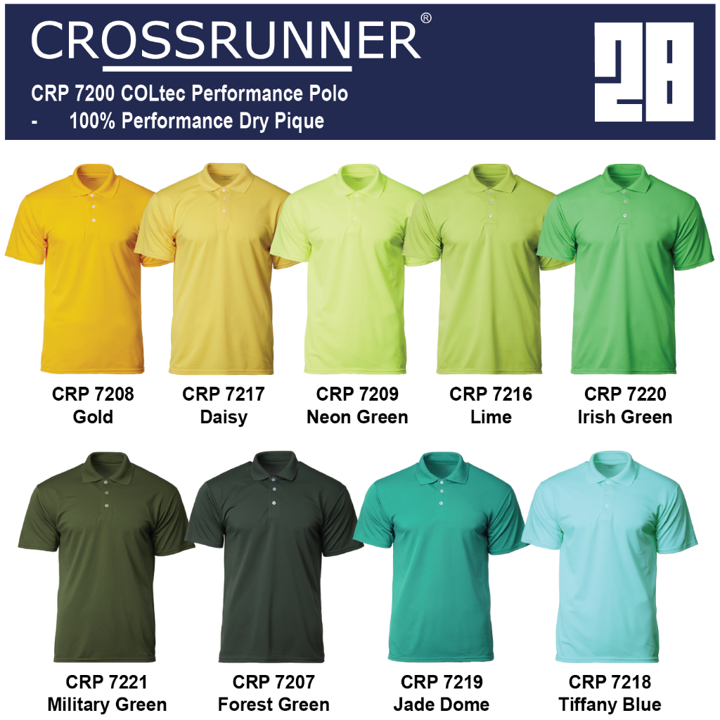 Dri-Fit Jersey Unisex Polo T-Shirt | 100% Performance Dry Pique | Baju ...