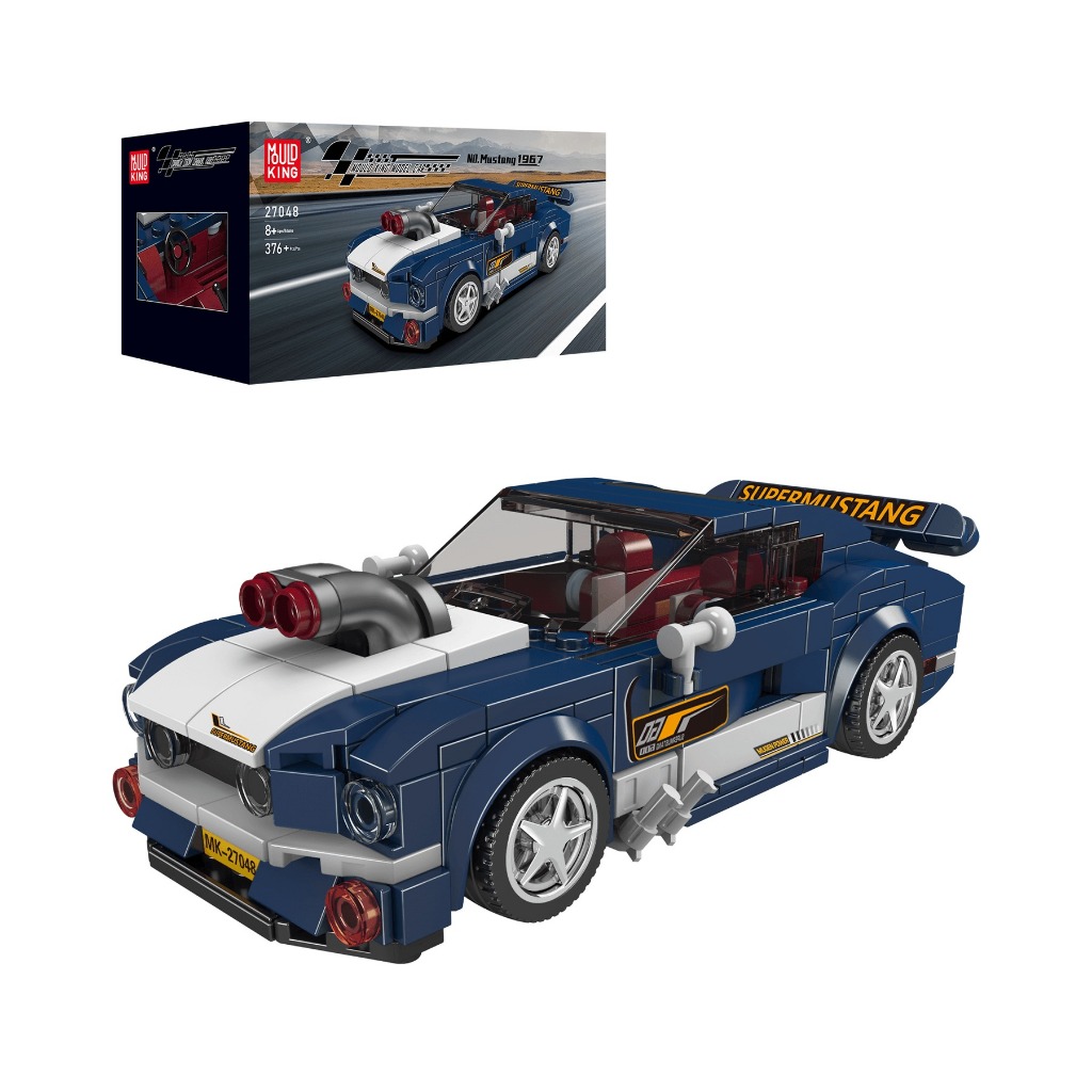 Mould King 27048 Speed Champions Mustang 1967 Car Model Building Set ...