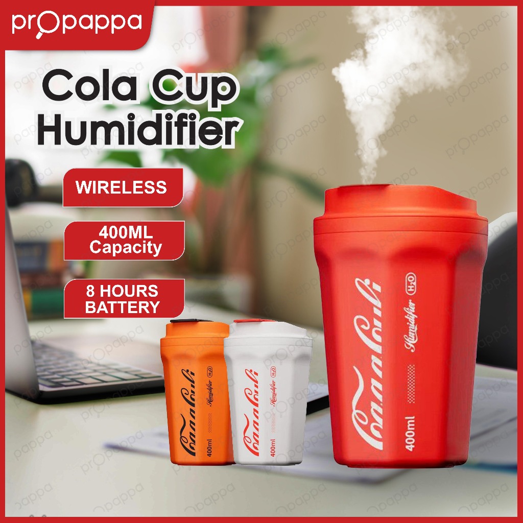 Propappa - 🔥Mini Air Humidifier Rechargeable Cola Cup Essential Oil ...