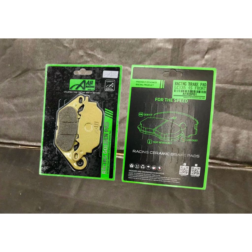 AJI RACING BRAKE PAD * FRONT * Y16 / Lc135 4s / FZ150 / R15 / SRL115 FI ...
