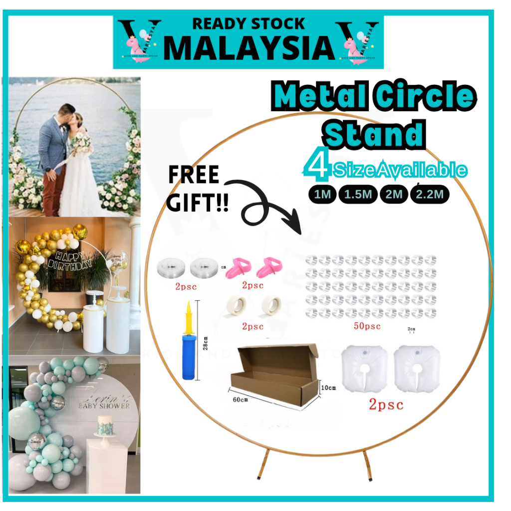 1.5M 2M 2.2M Metal Circle Ring Stand for Decoration Circle Balloon ...