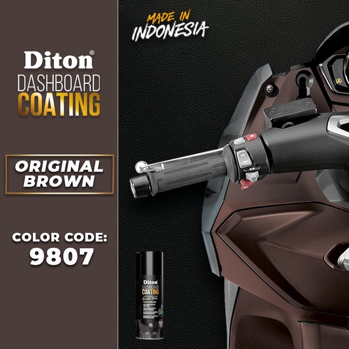 Diton Dashboard Coating 9807 Original Brown Dashboard Kusam Kembali Baru Matt Brown 400ml ...