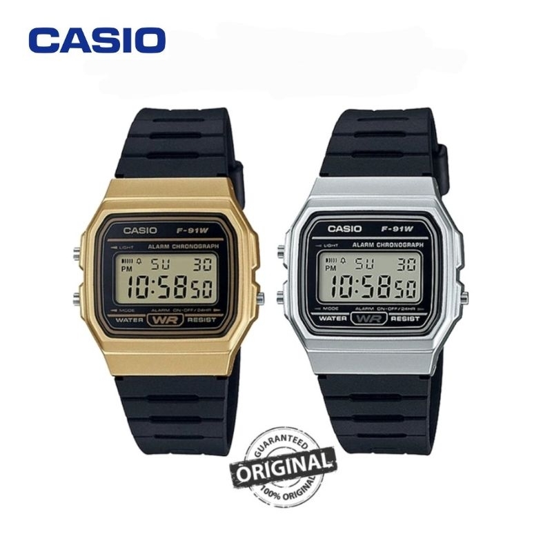 Casio F91 F91WM-9A F91WM-7A STUDENT Watches YOUTH Digital Sports ...