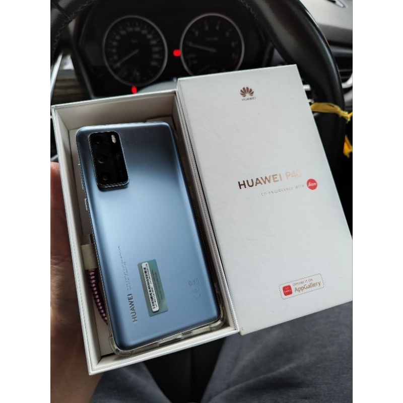 (used)Huawei p40 5G 8+128gb silver Malaysia | Shopee Malaysia