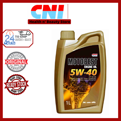 CNI Motobest Engine Oil Gold 5W-40(1L) - Metal Treatment, Additives ...
