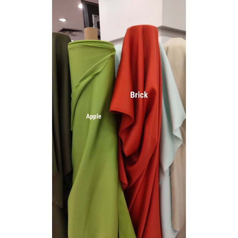 🔥Tema BURNT ORANGE/BRICK ORANGE/OREN BATA 🔥Kain Pasang Terkini Trend ...